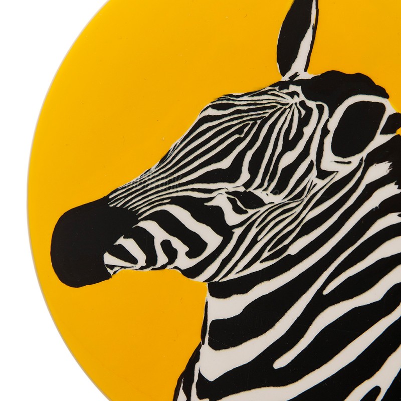 Kare Deco Jar Zebra Yellow 25 cm Ref 61285