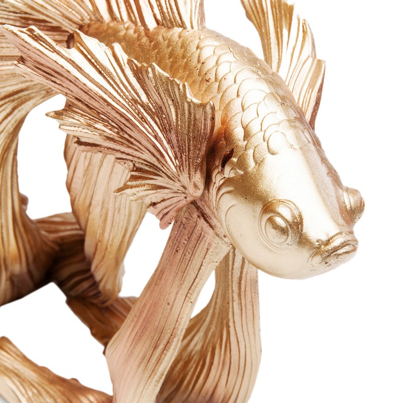 Kare Deco Figurine Betta Fish Gold Small Ref 68023