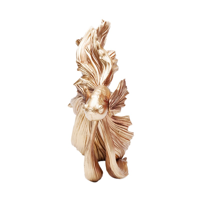 Kare Deco Figurine Betta Fish Gold Small Ref 68023