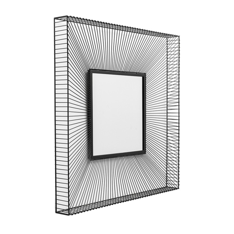 Kare Square Mirror Black Ref 85116