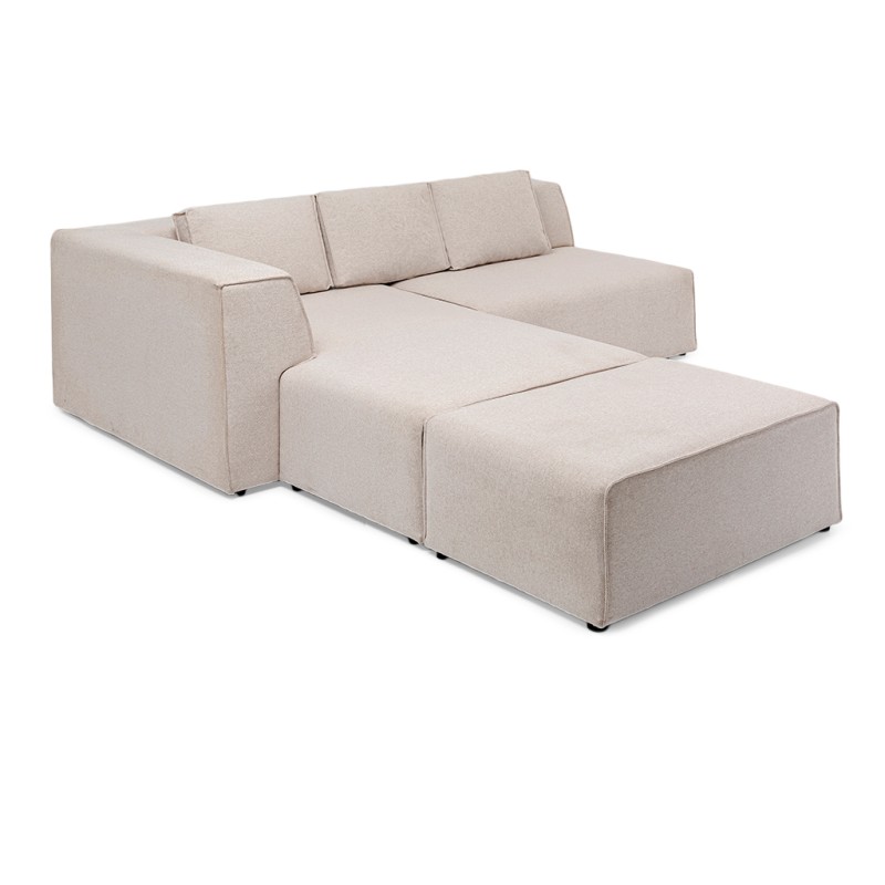 Kare Infinity Sofa Corner + Ottoman Cream Colour