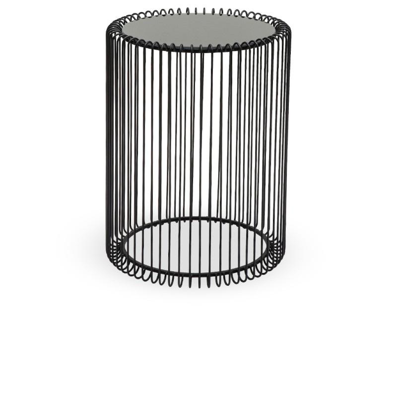 Kare Wire Set of 2 Side Table Black 44cm Ref 79578
