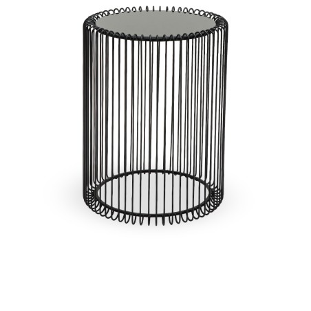 Kare Wire Set of 2 Side Table Black 44cm Ref 79578