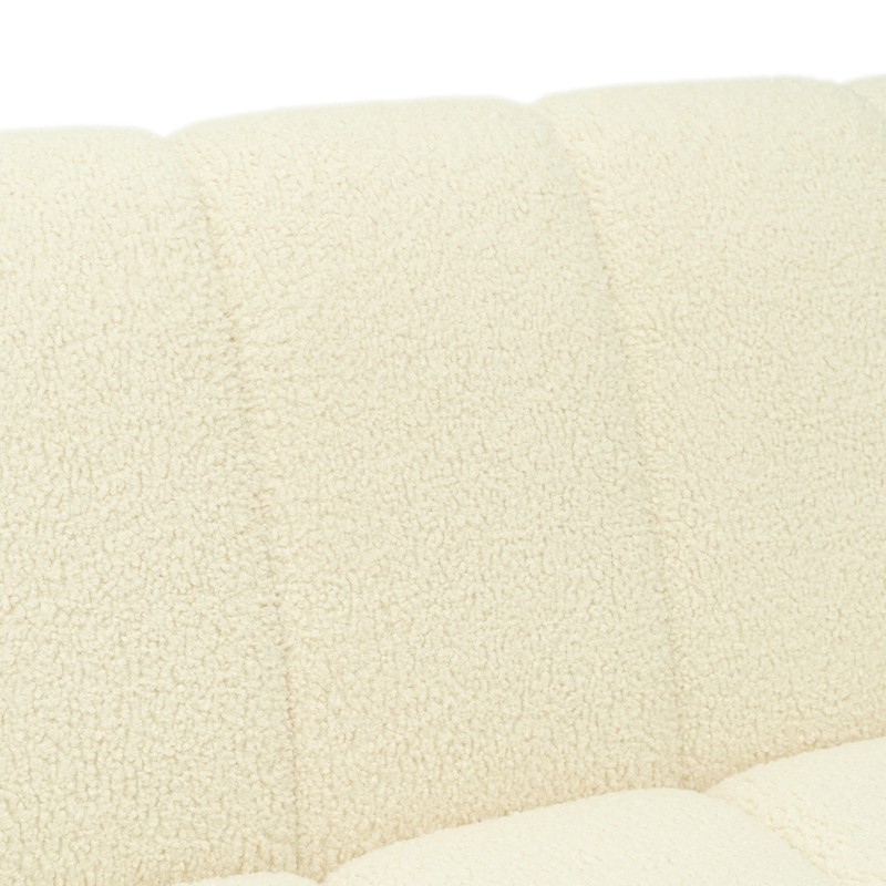 Bella Casa Bubble Sofa 3+2 Boucle White Fab
