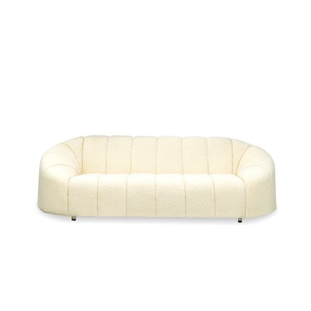 Bella Casa Bubble Sofa 3+2 Boucle White Fab
