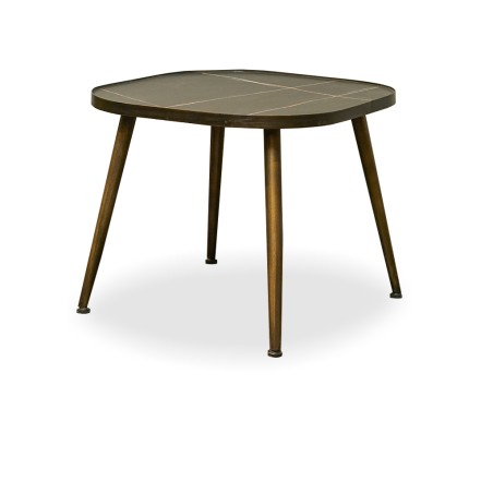 Bella Casa Rave Set of 2 Coffee Tables With Gold Metal Base