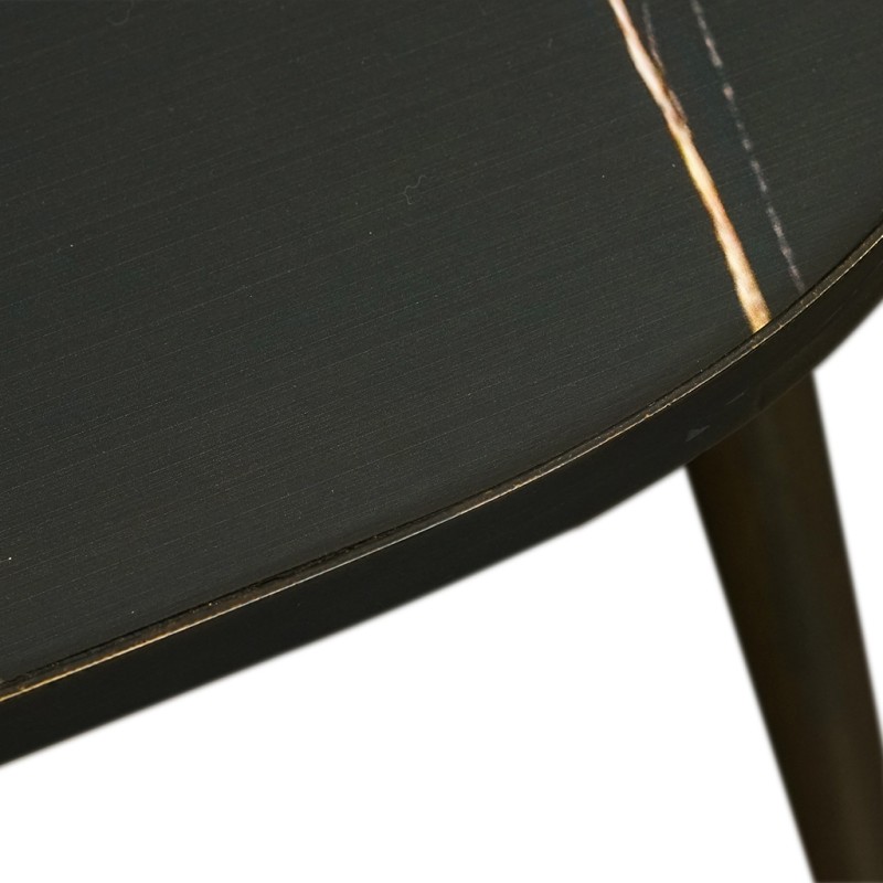 Bella Casa Rave Set of 2 Coffee Tables With Gold Metal Base