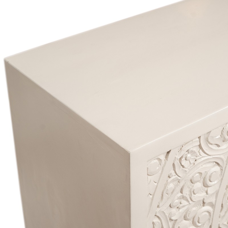 Cavendish White Hand Carved Sideboard