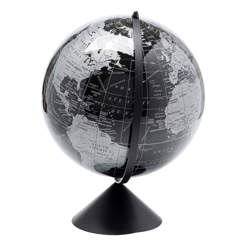Kare Deco Object Globe Top Black 53927