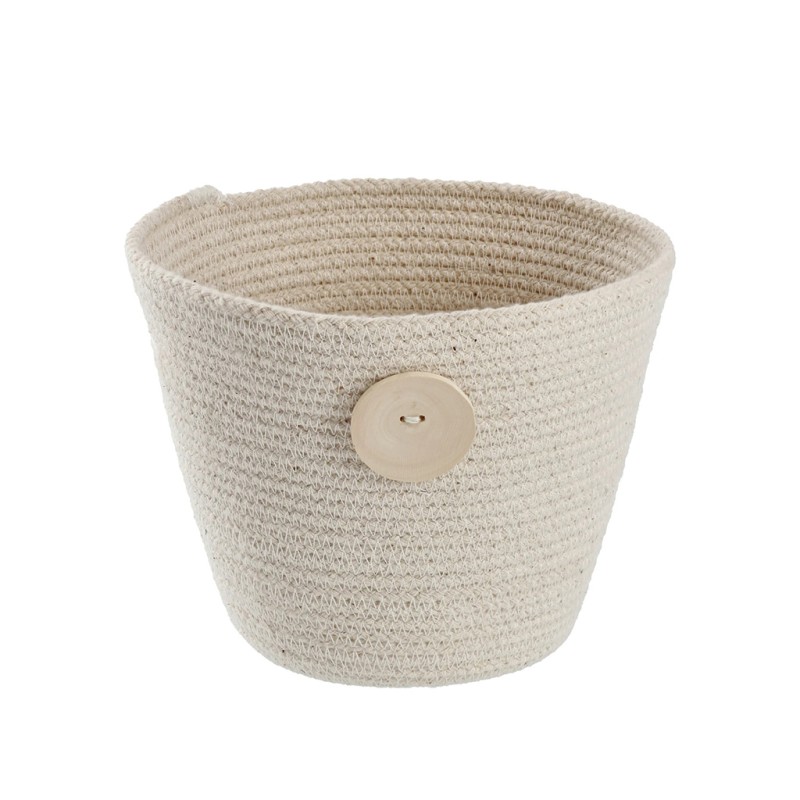 Cavendish Cotton Rope Planter With Wooden Button Extra Large