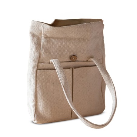 Cavendish Woven Cotton Fold Over Tote L35.5cmxW10cmxH34 cm WB007C4