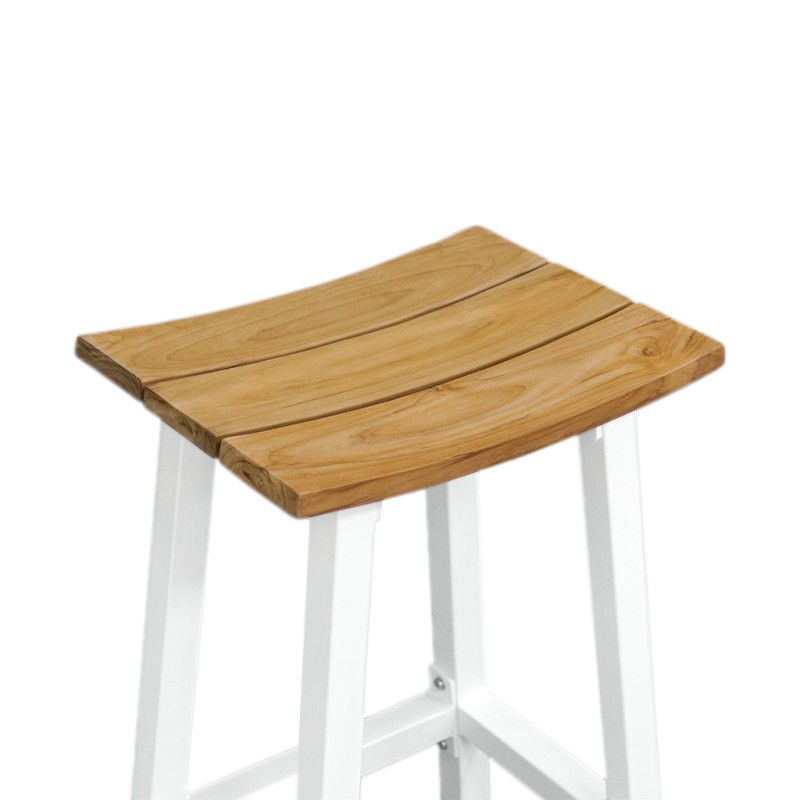 Collection Tamarin Clay Bar Stool Matte White