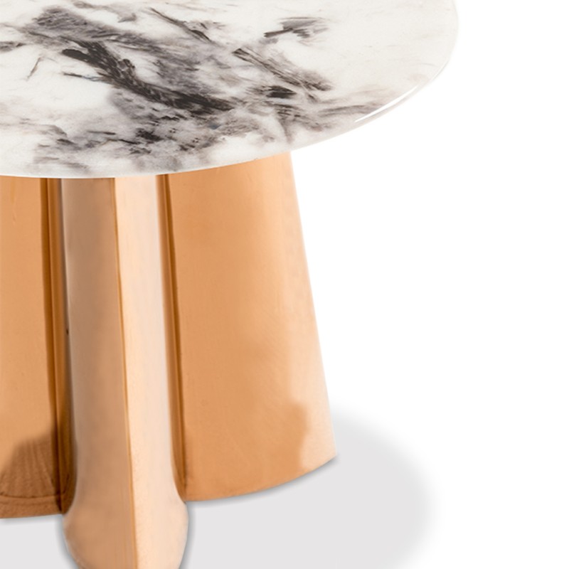 Bella Casa Clover Side Table Crystal