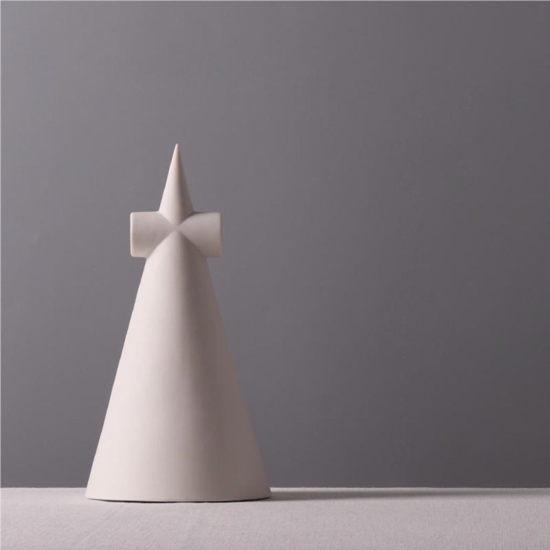 Cavendish Table Deco Cone Ceramic White BT-ZMH36