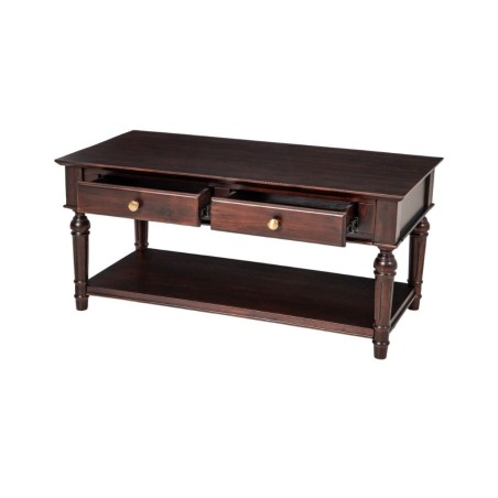 Cavendish Georgia Coffee Table 2 Drawers & 1 Shelf Dark Walnut