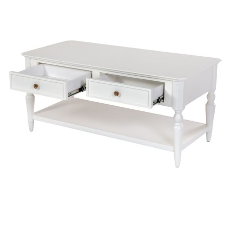 Cavendish Fremont Coffee Table 2 Drawers & 1 Bottom Shelf White