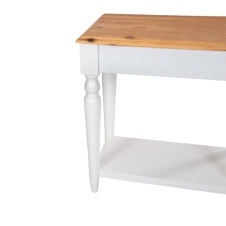 Cavendish Dublin Side Table 1 Bottom Shelf Sand Top & White